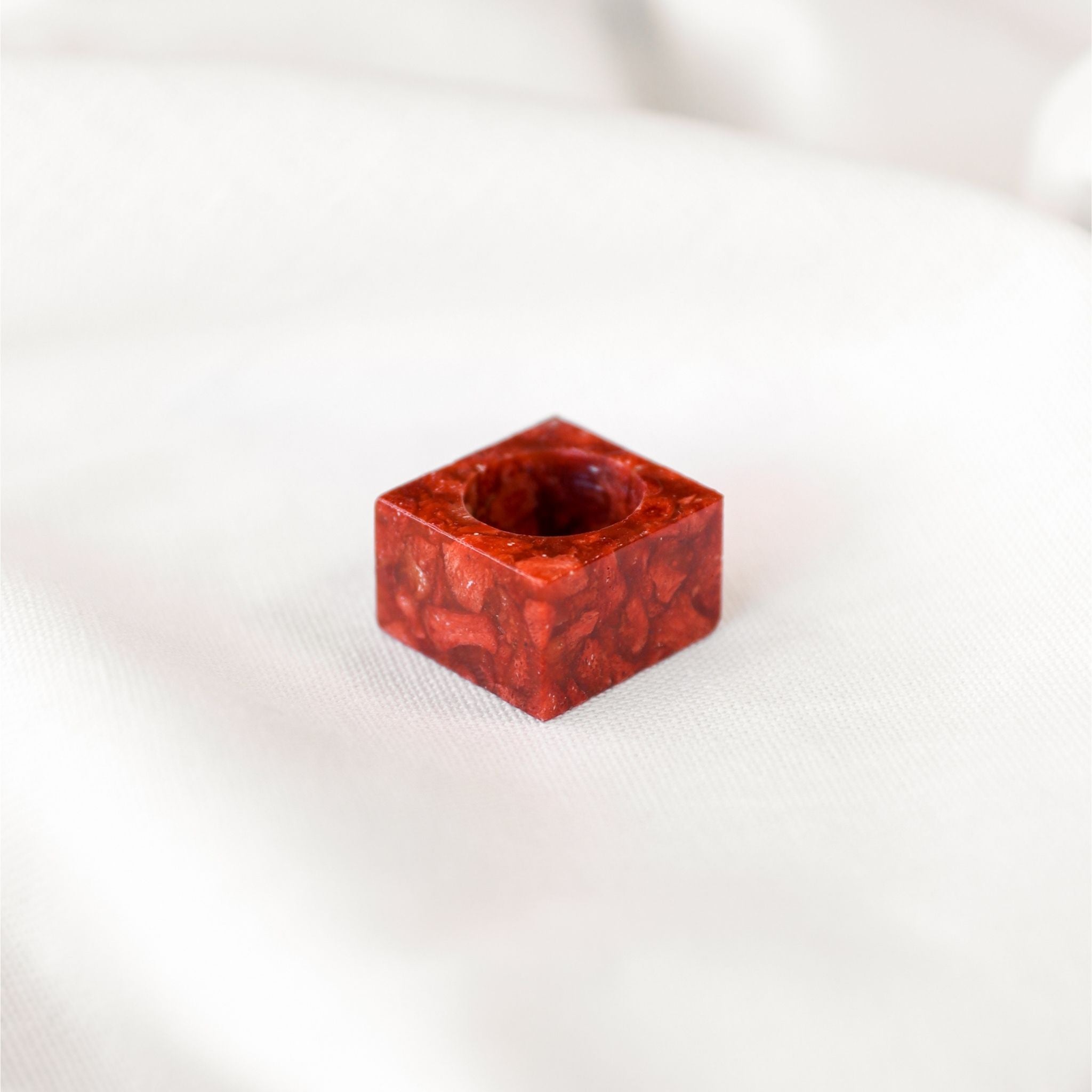 Red Coral Square Stone Ring – Robyn Real Jewels | South Africa Online ...